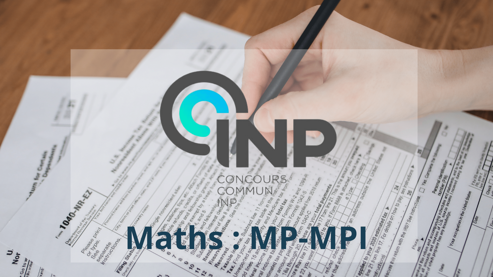 CCINP : Maths 1 - Sujet 2023 MP MPI - Génération Prépa