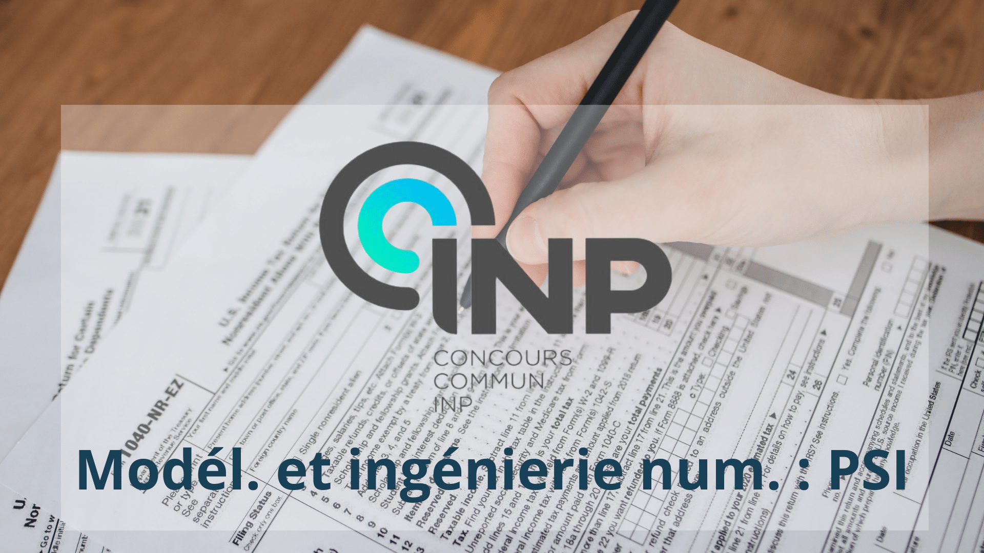 CCINP : Modélisation et Ingénierie numérique - Sujet 2023 PSI - Génération Prépa