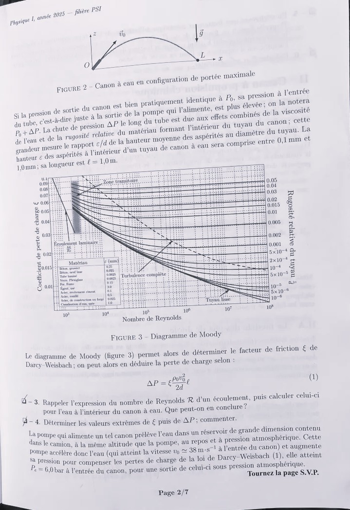 Concours Mines-Ponts : Physique 1 - Sujet 2025 PSI - Génération Prépa