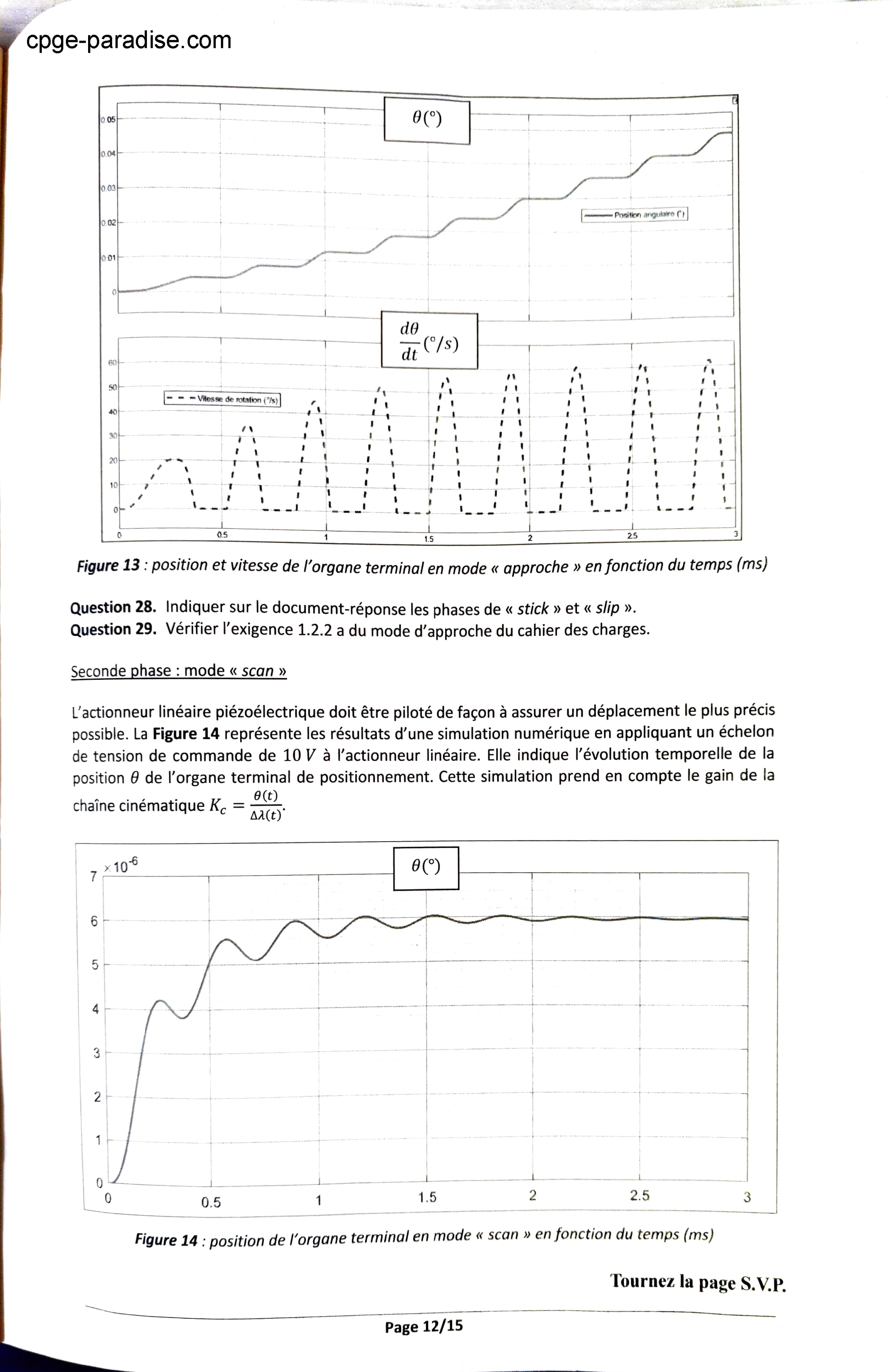 Concours Mines-Ponts : Sciences Industrielles - Sujet 2025 MP ...