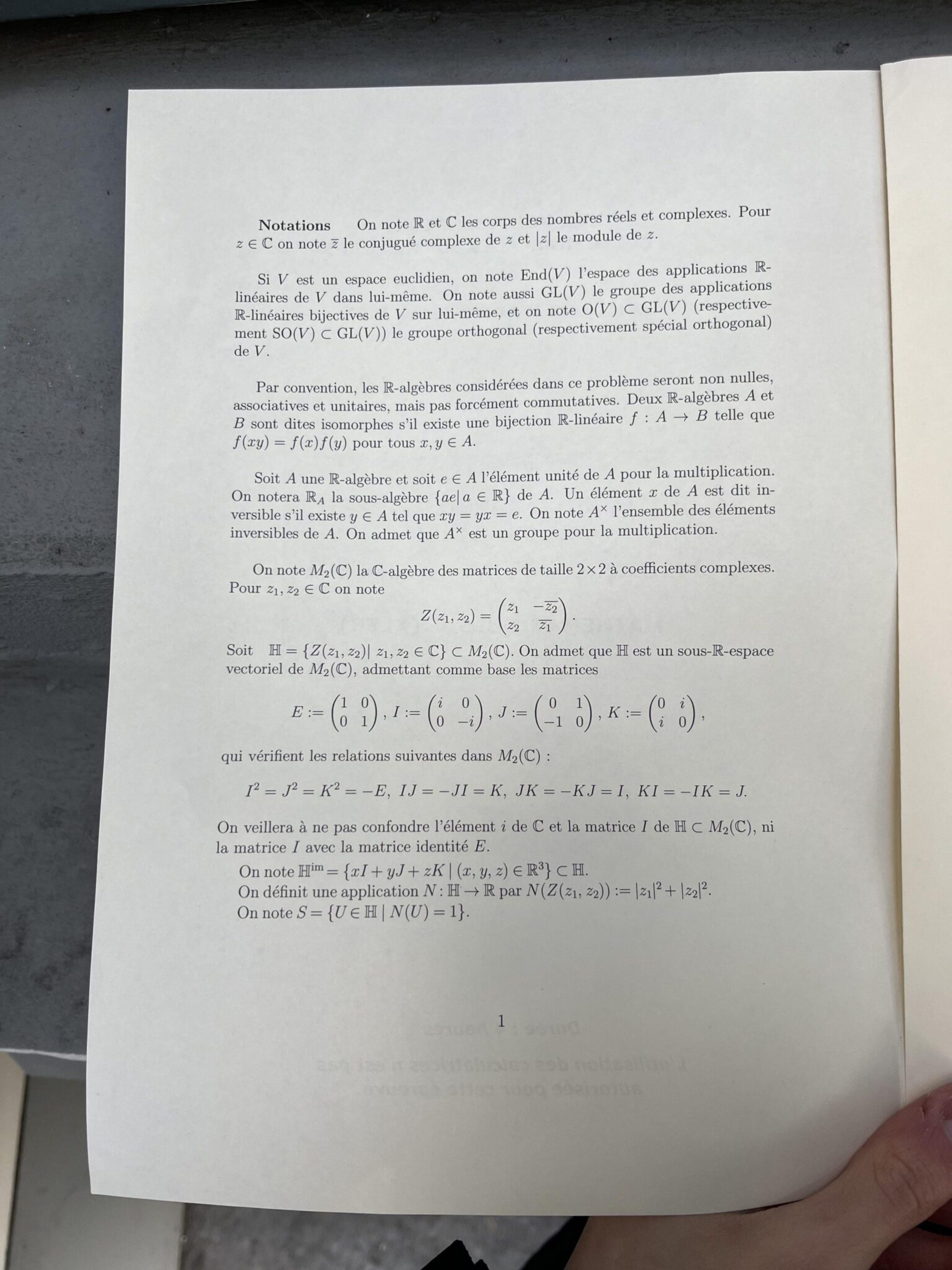Concours X-ENS : Maths A - Sujet 2023 MP et MPI - Génération Prépa