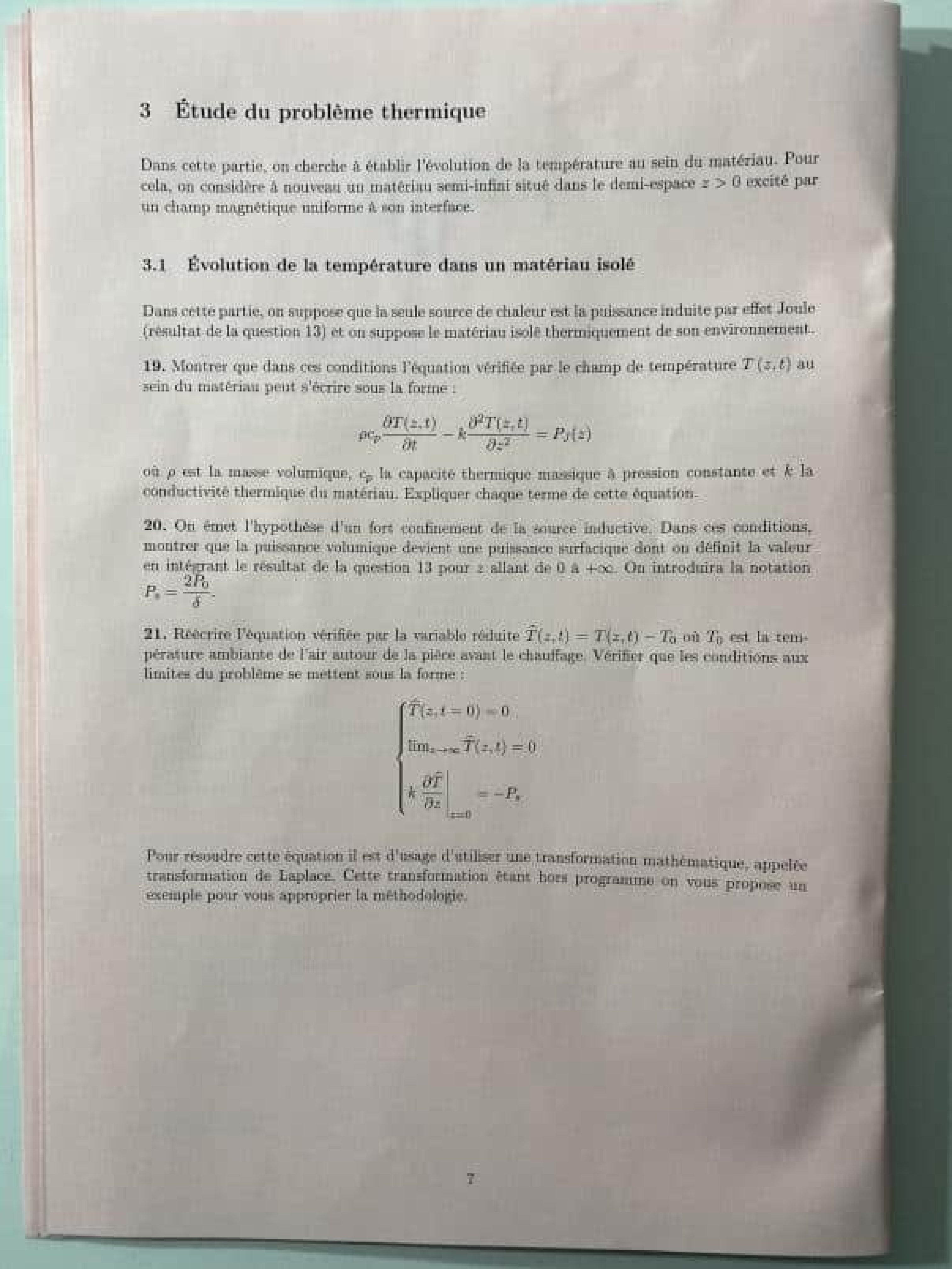 Concours X-ENS-ESPCI : Physique A - Sujet 2023 PC - Génération Prépa